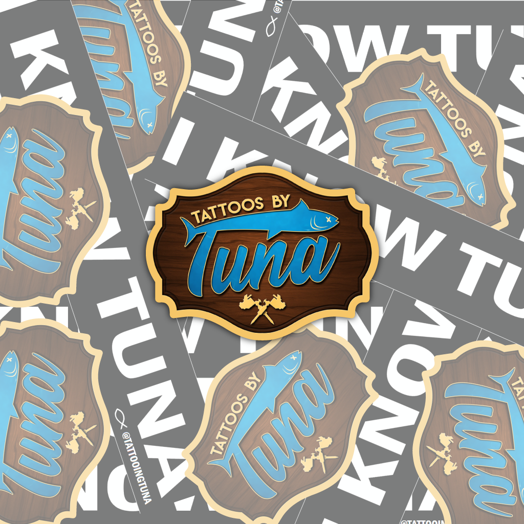 Tattooing Tuna – StickerJunkie.com