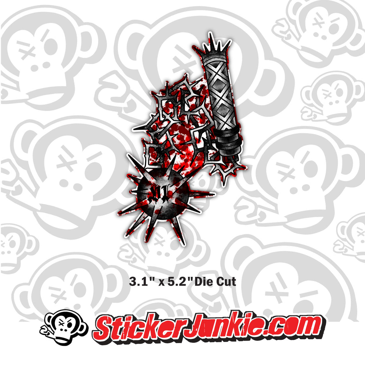 Medieval Mace - Diversified Ink 3.1x5.2" – StickerJunkie.com