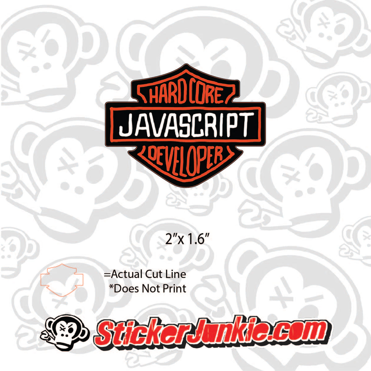 HC Javascript - Reverent Geek 2x1.6" – StickerJunkie.com