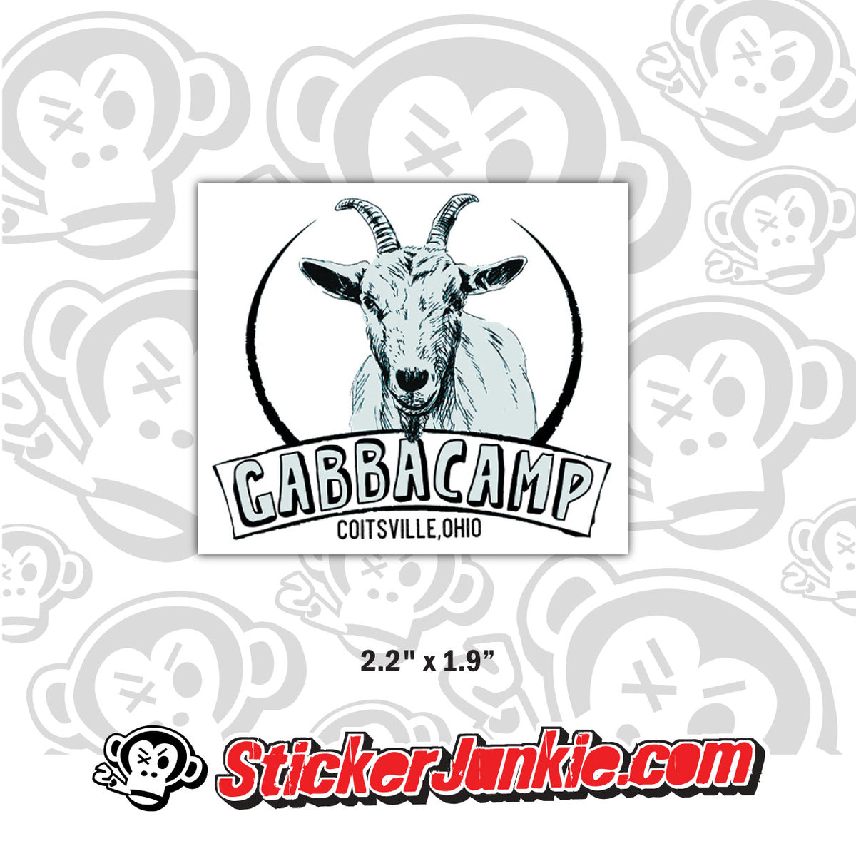 Gabba Camp - Golden String 2.2x1.9" – StickerJunkie.com