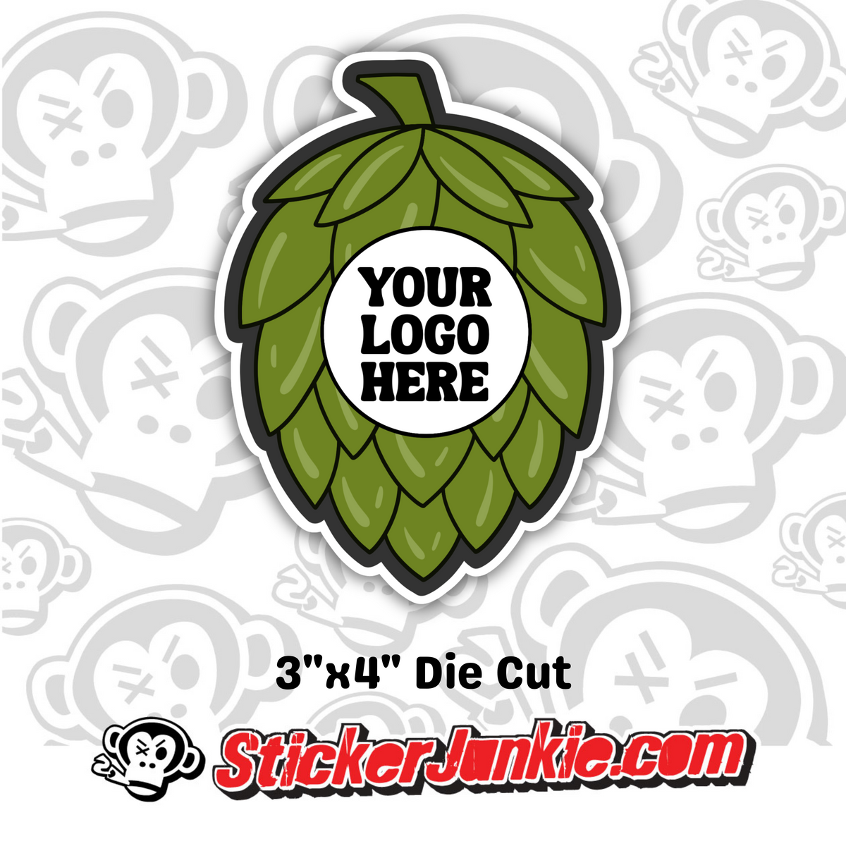 Beer Hops - Customizable 3x4" – StickerJunkie.com