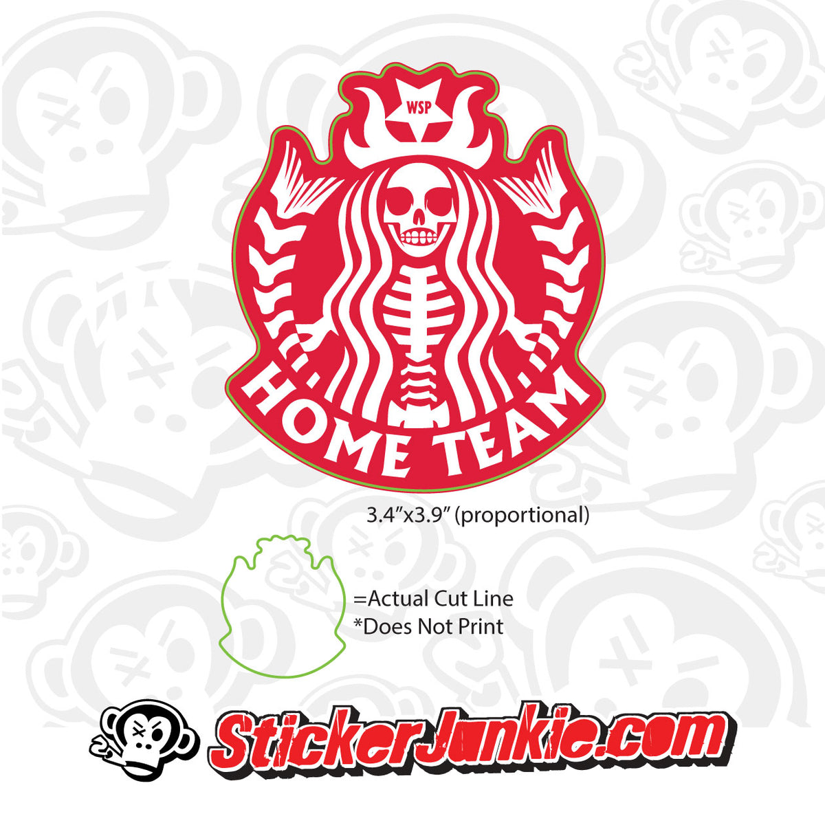 WSP Mermaid Home Team Red and White - Matthew Horyna 3.4x3.9 ...